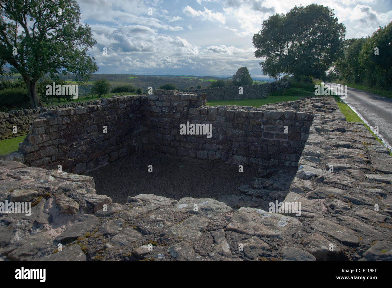 Ruins at Vindolanda Roman fort in England Stock Photo - Alamy