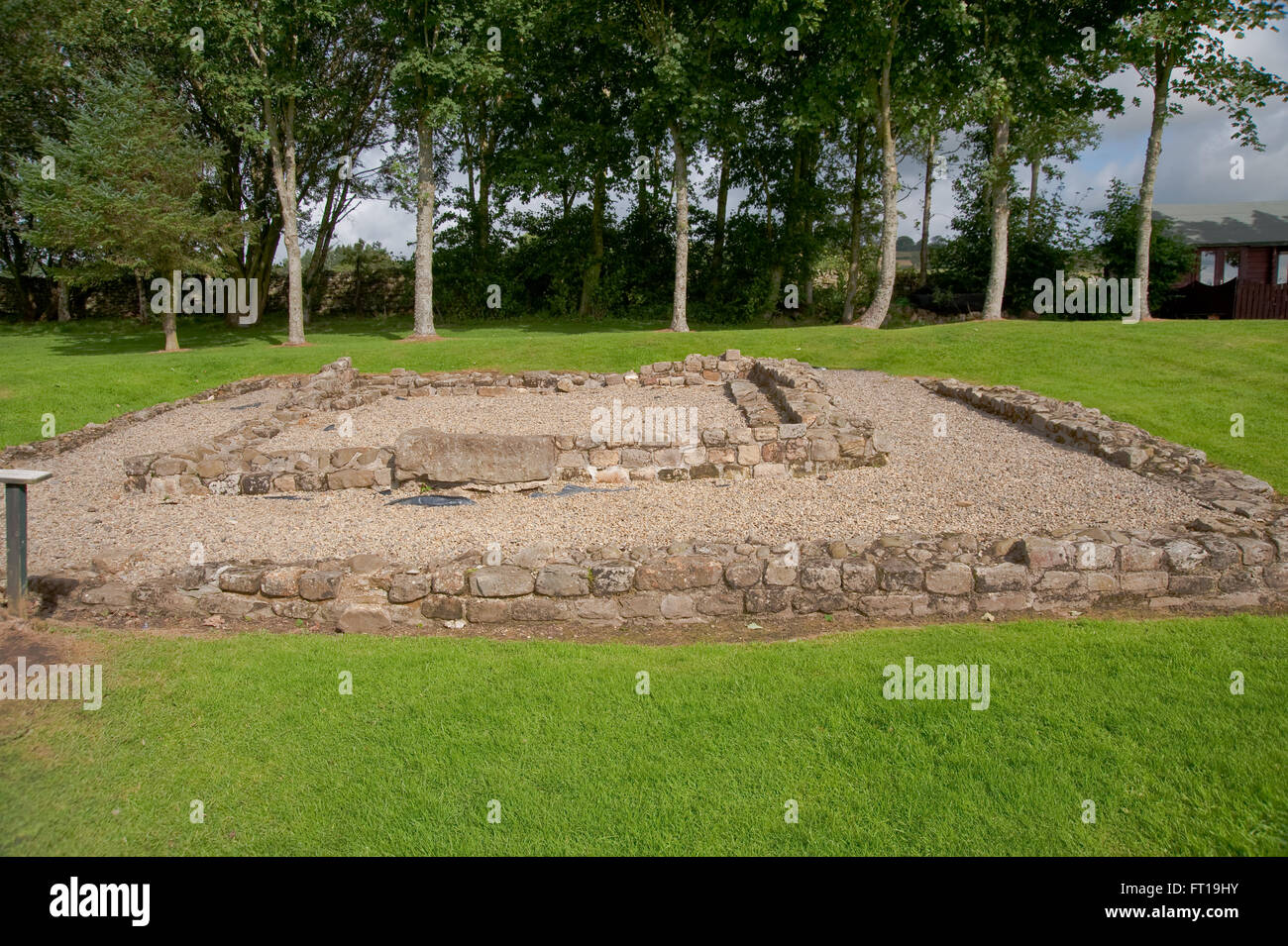 Ruins at Vindolanda Roman fort in England Stock Photo - Alamy