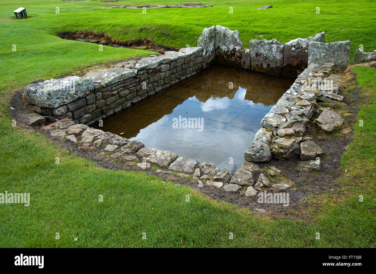 Ruins at Vindolanda Roman fort in England Stock Photo - Alamy