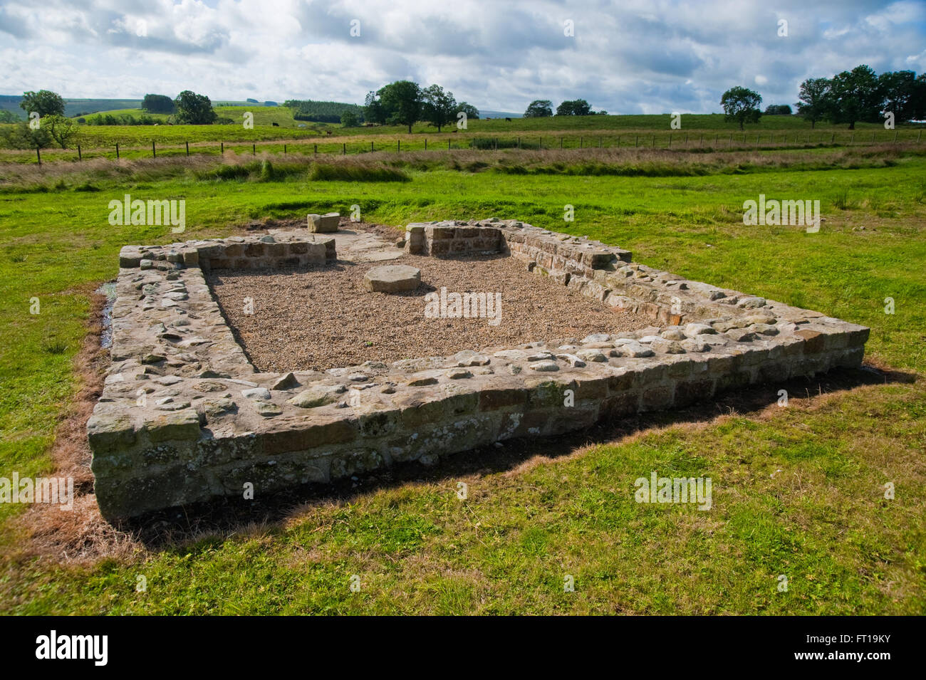 Ruins at Vindolanda Roman fort in England Stock Photo - Alamy