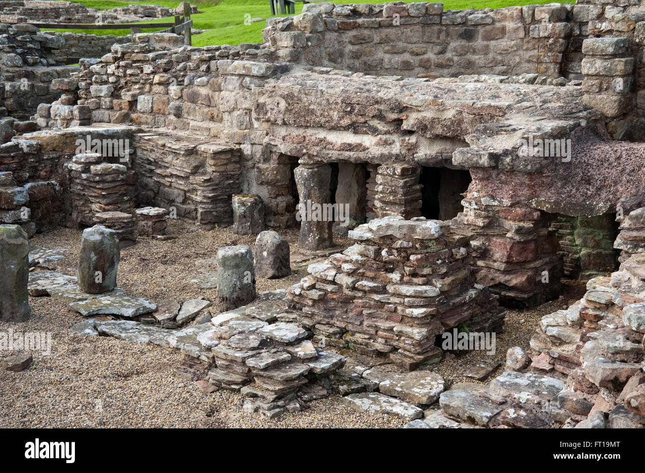 Ruins at Vindolanda Roman fort in England Stock Photo - Alamy