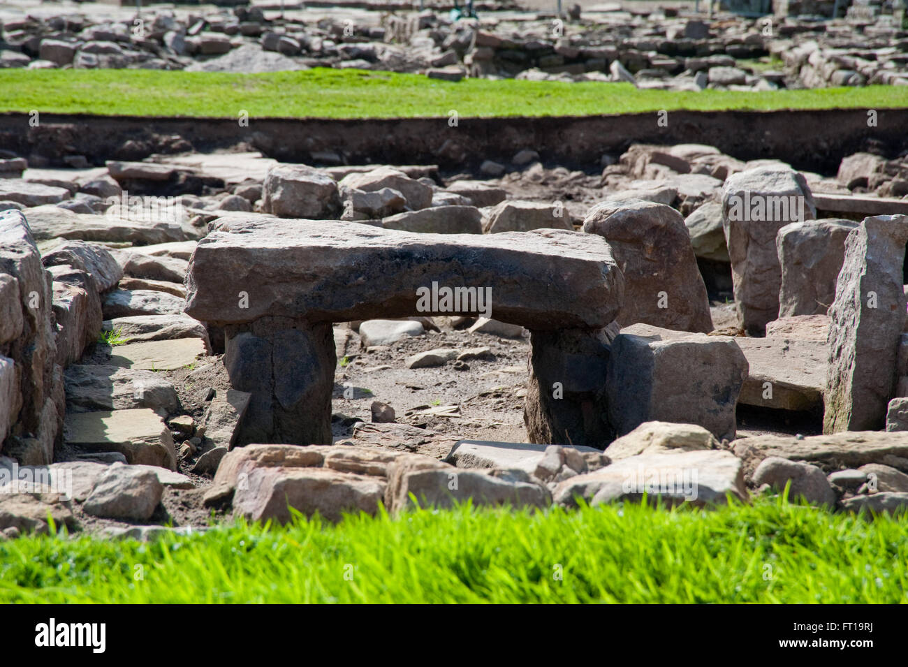 Ruins at Vindolanda Roman fort in England Stock Photo - Alamy