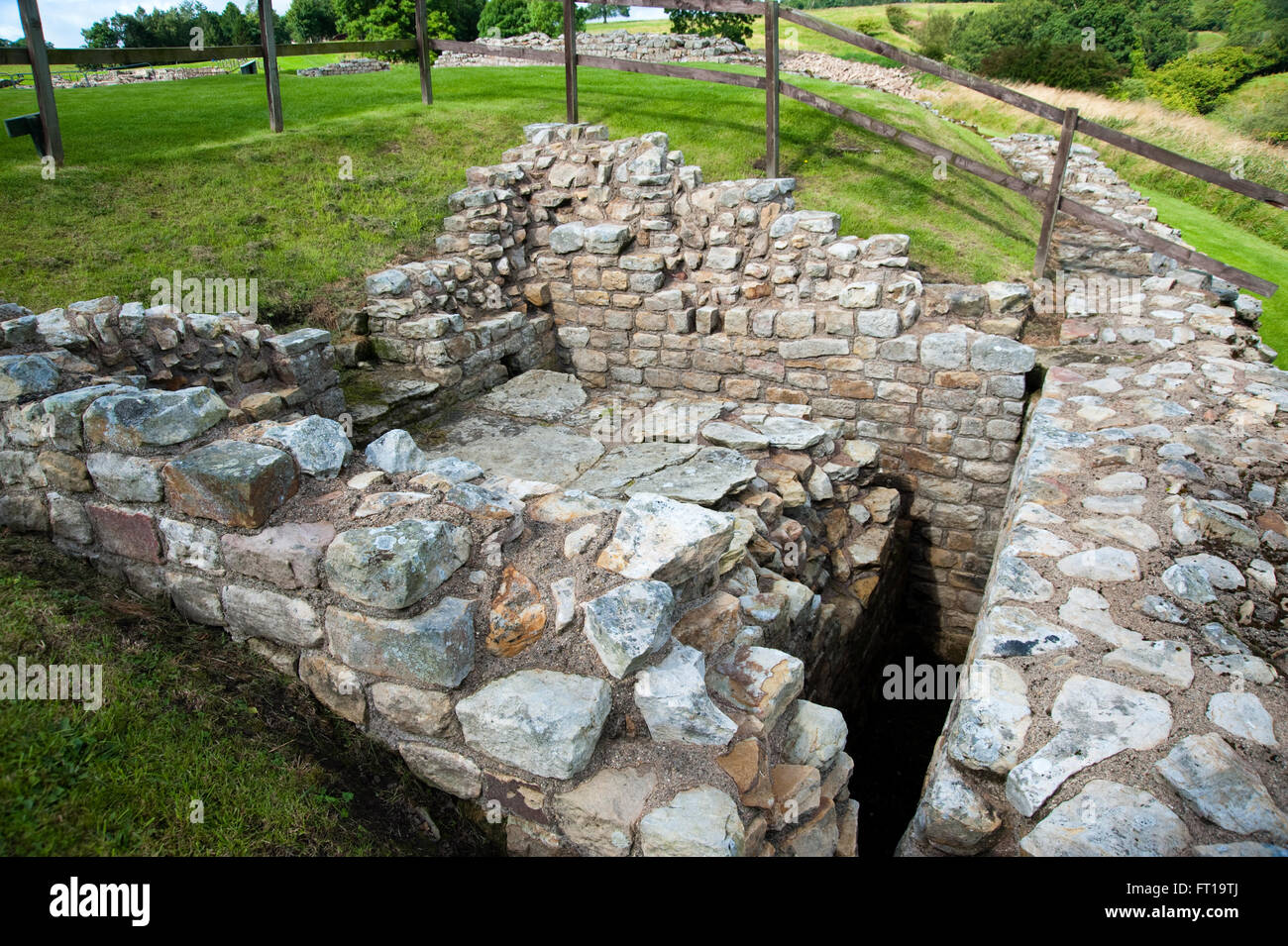 Ruins at Vindolanda Roman fort in England Stock Photo - Alamy