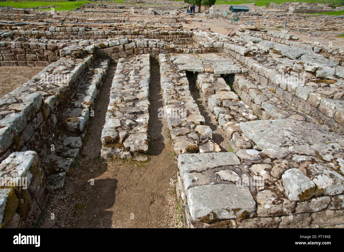 Ruins at Vindolanda Roman fort in England Stock Photo - Alamy