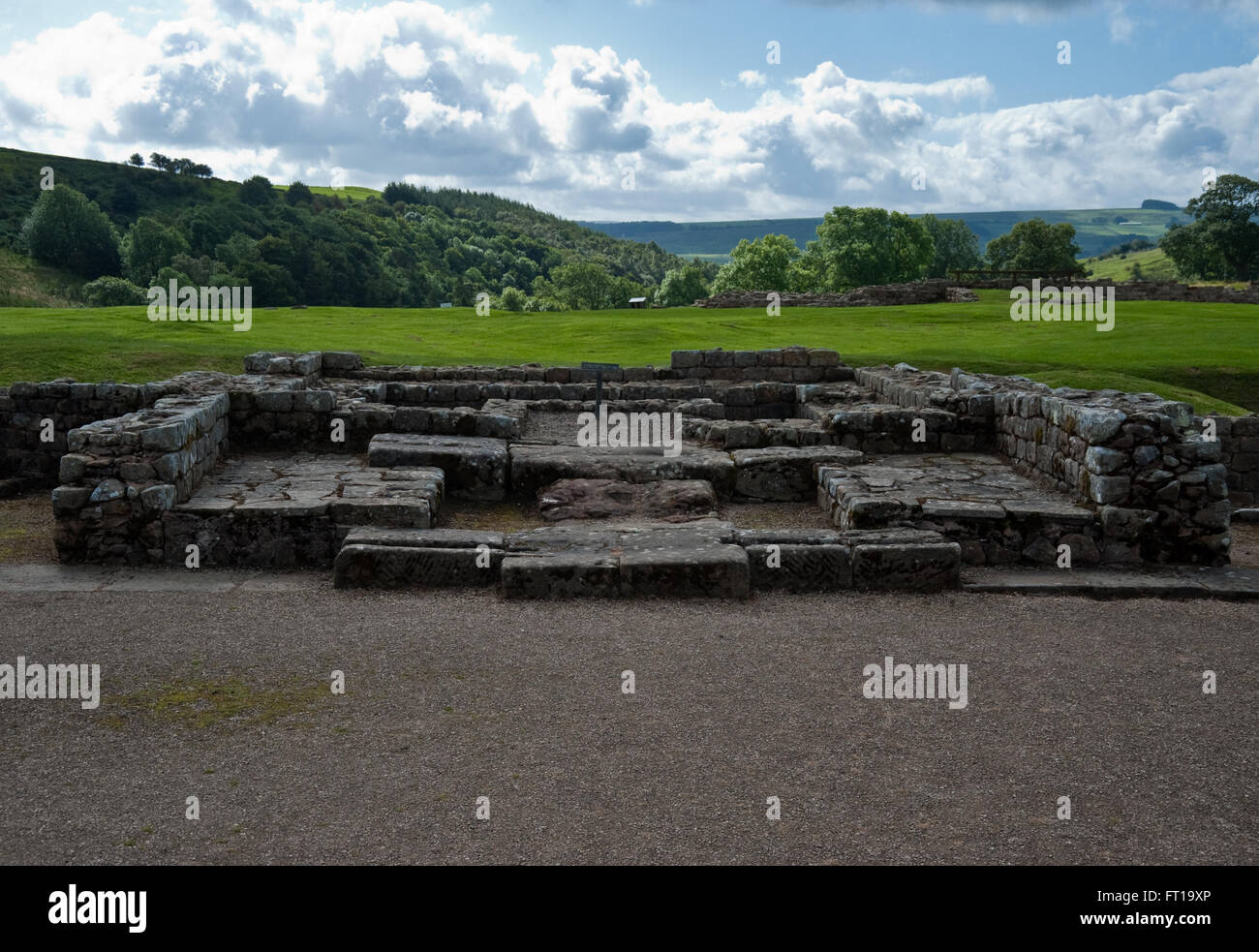 Ruins at Vindolanda Roman fort in England Stock Photo - Alamy