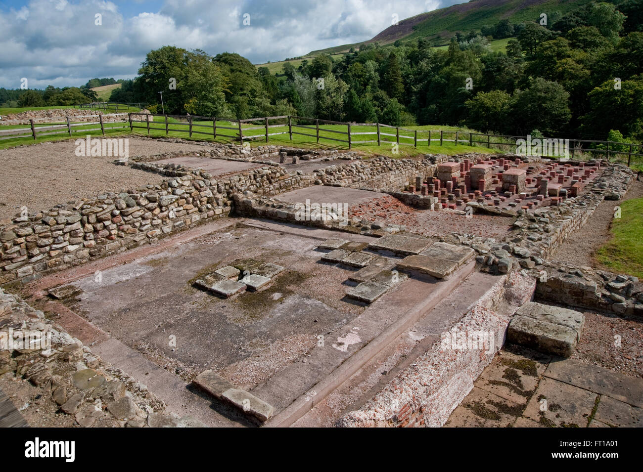 Ruins at Vindolanda Roman fort in England Stock Photo - Alamy