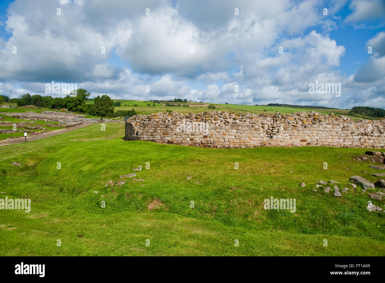 Ruins at Vindolanda Roman fort in England Stock Photo - Alamy