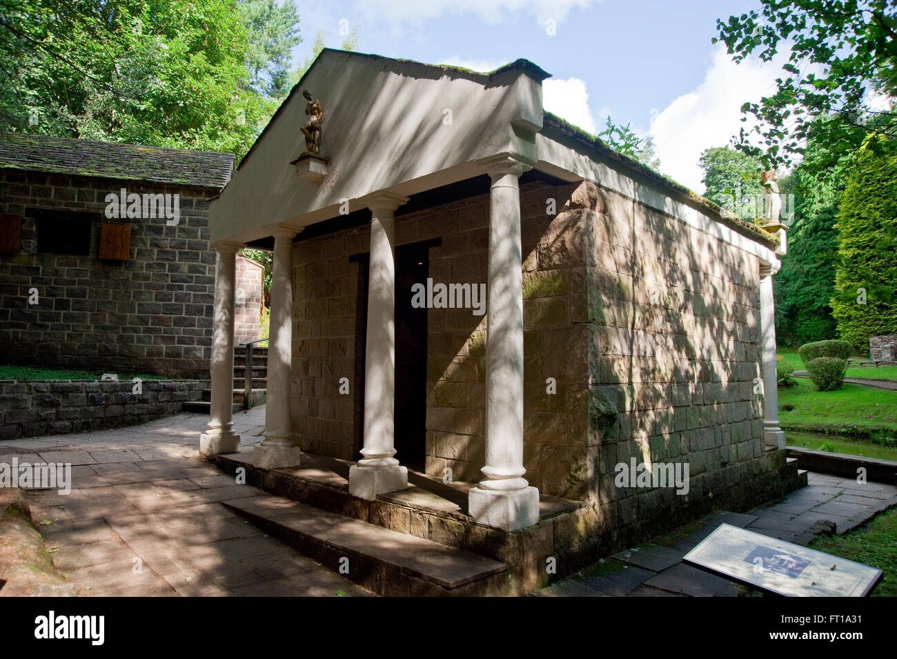 Temple recreation at Vindolanda Roman fort in England Stock Photo - Alamy