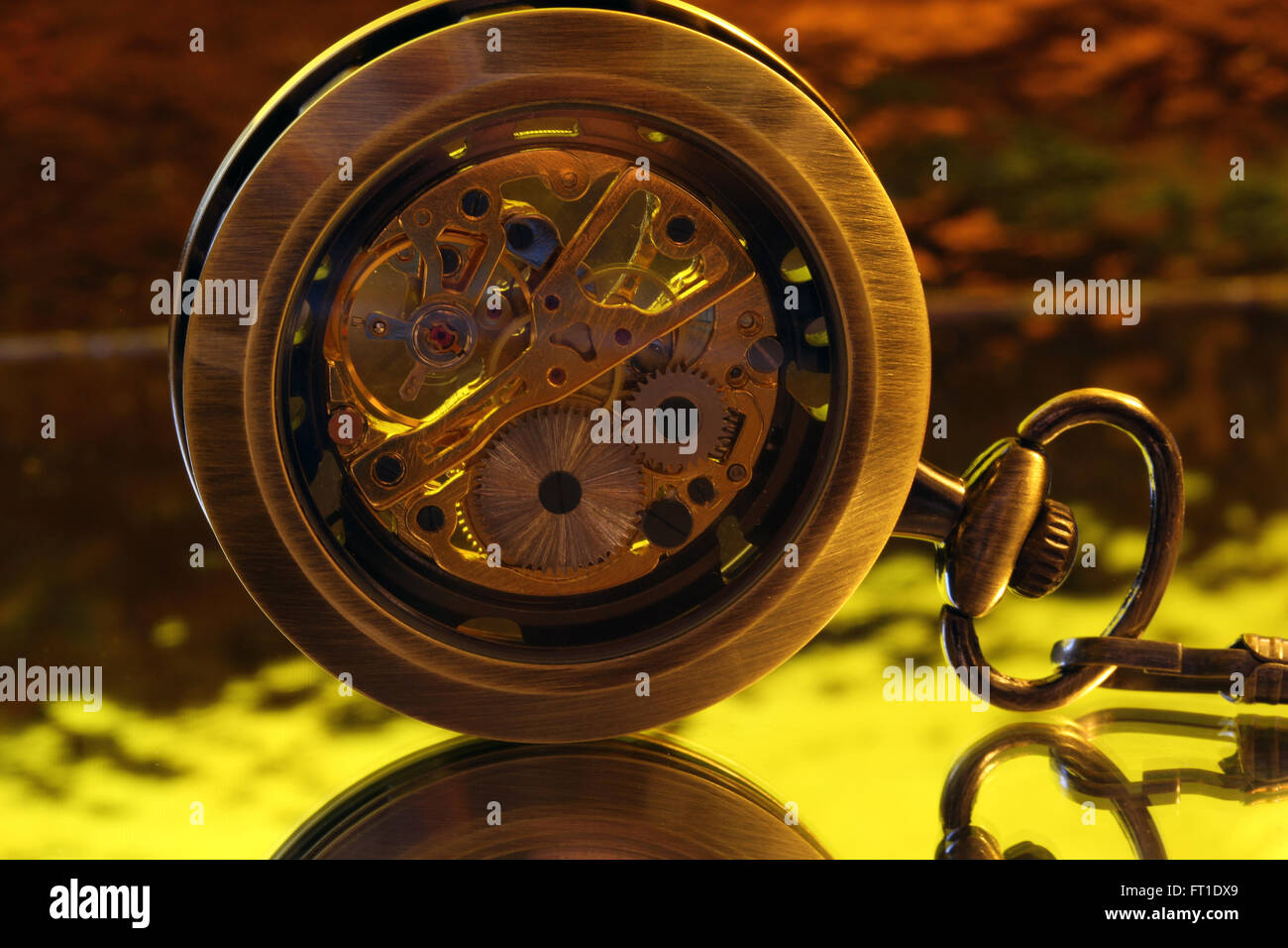 The inner workings of a pocket watch Stock Photo - Alamy