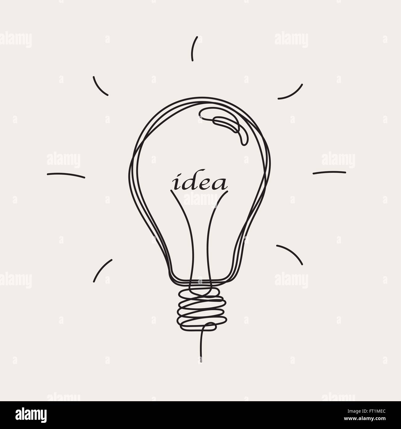 Sketch of lamp vector Stock Vector Image & Art - Alamy
