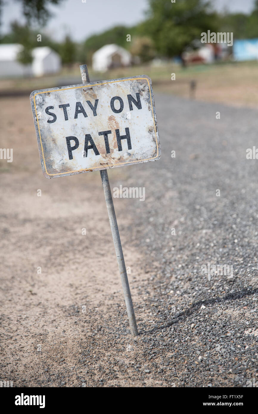 Stay on the Path Stock Photo - Alamy