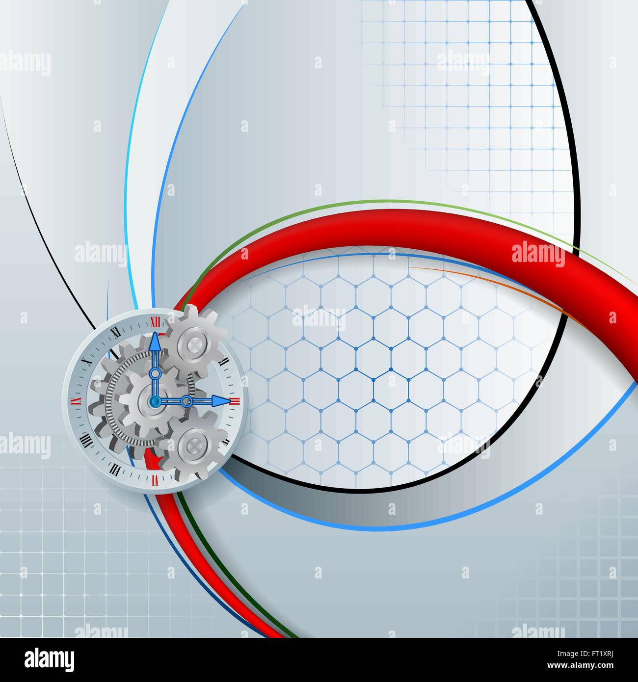 Clock Mechanism Stock Vector Images - Alamy