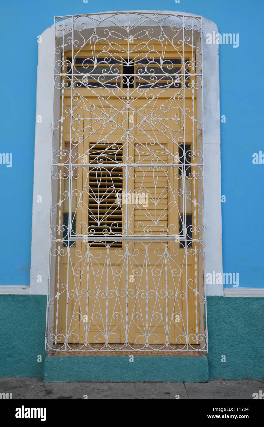 Decorative Door in Cuba Stock Photo - Alamy