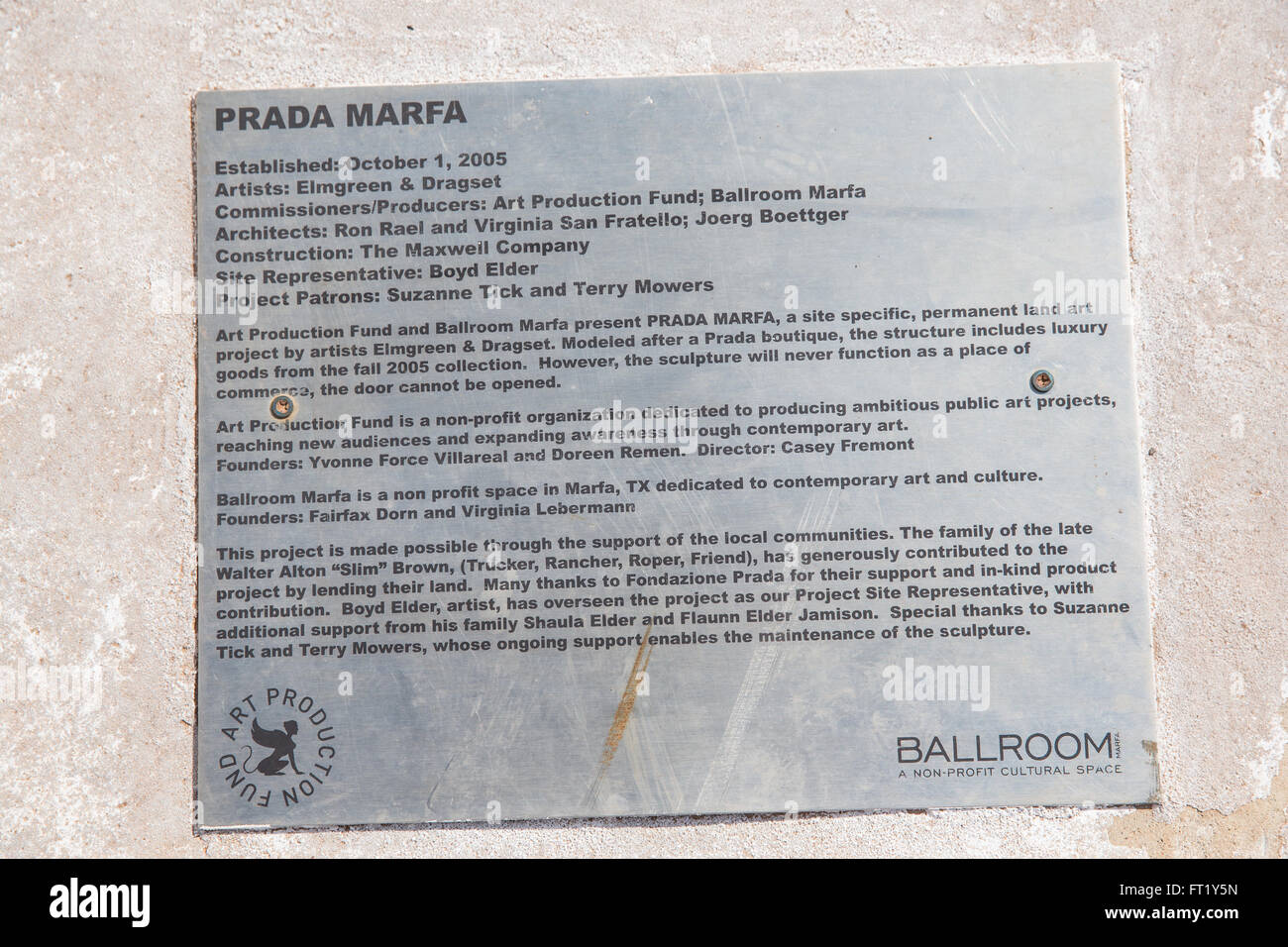 PRADA Marfa sign Stock Photo - Alamy