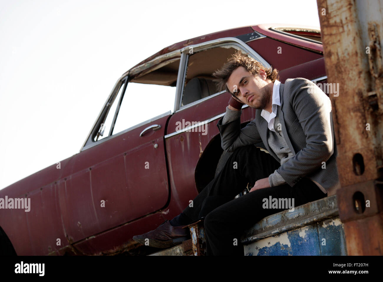 Pete Lawrie, lead singer of Until the Ribbon Breaks UTRB Stock Photo ...