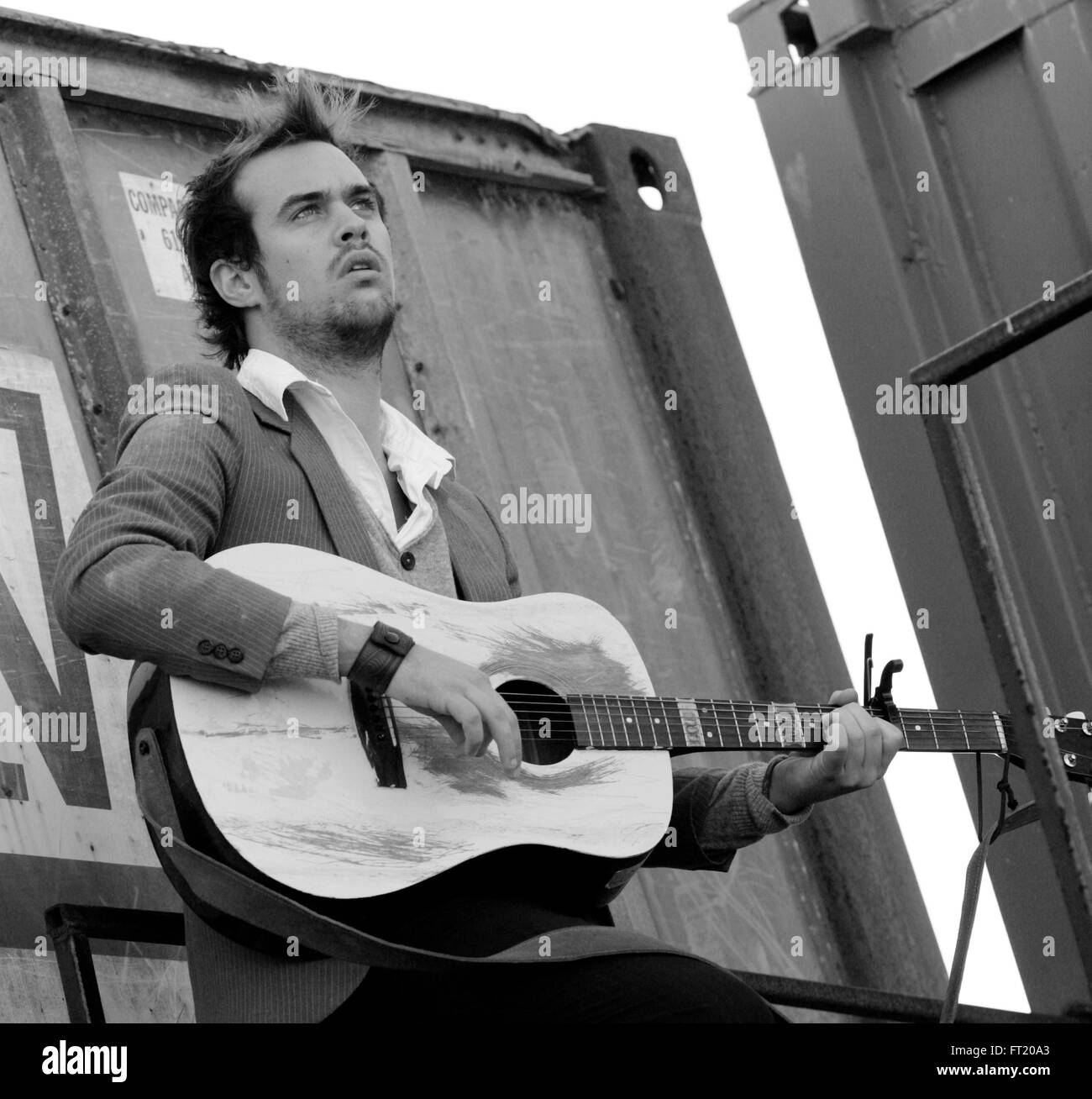 Pete Lawrie, lead singer of Until the Ribbon Breaks UTRB Stock Photo ...