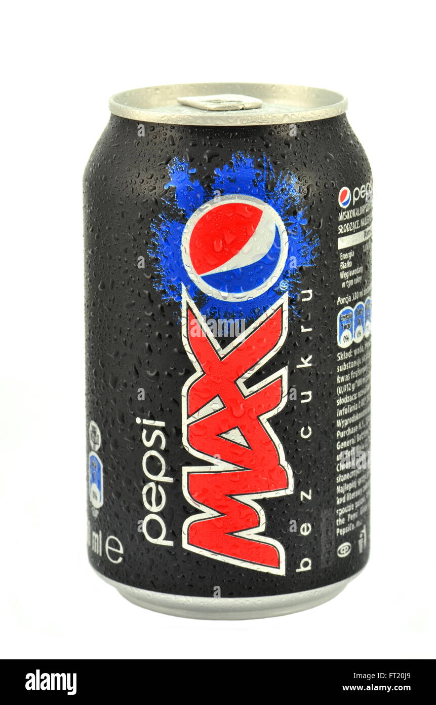 Can of Pepsi Max drink isolated on white background Stock Photo - Alamy