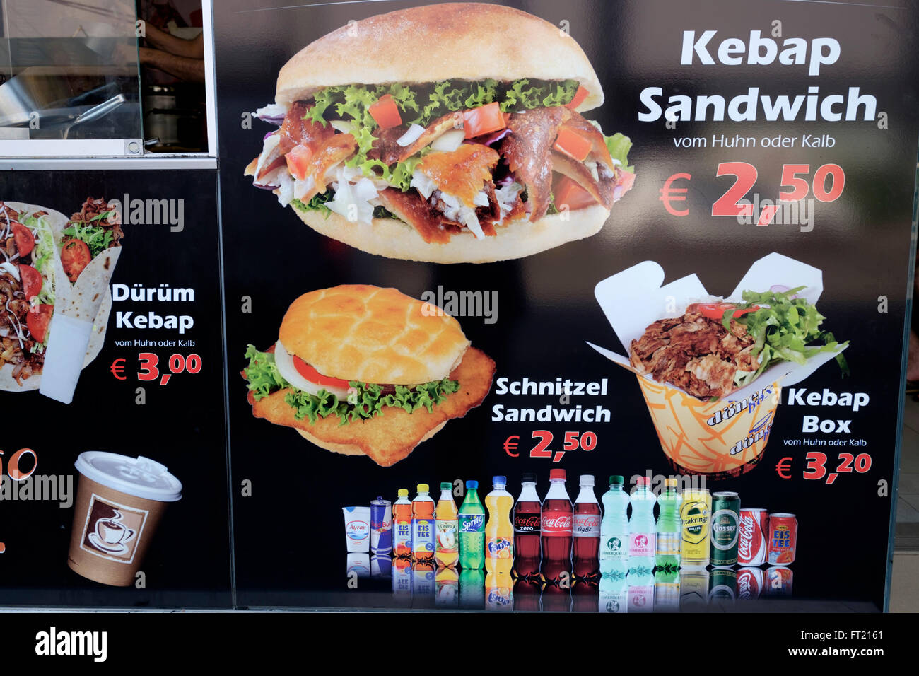 Kebab shop menu hi-res stock photography and images - Alamy