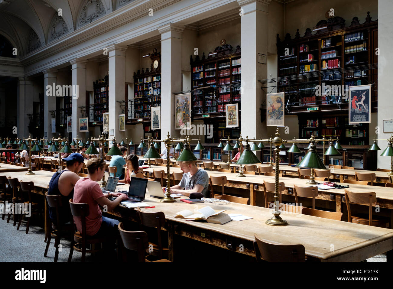 Library at the University of Vienna, Austria, Europe Stock Photo - Alamy