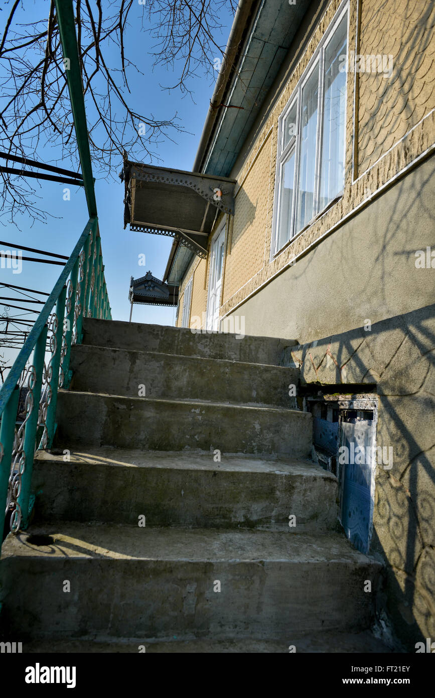 Old house with view from the stairs Stock Photo - Alamy