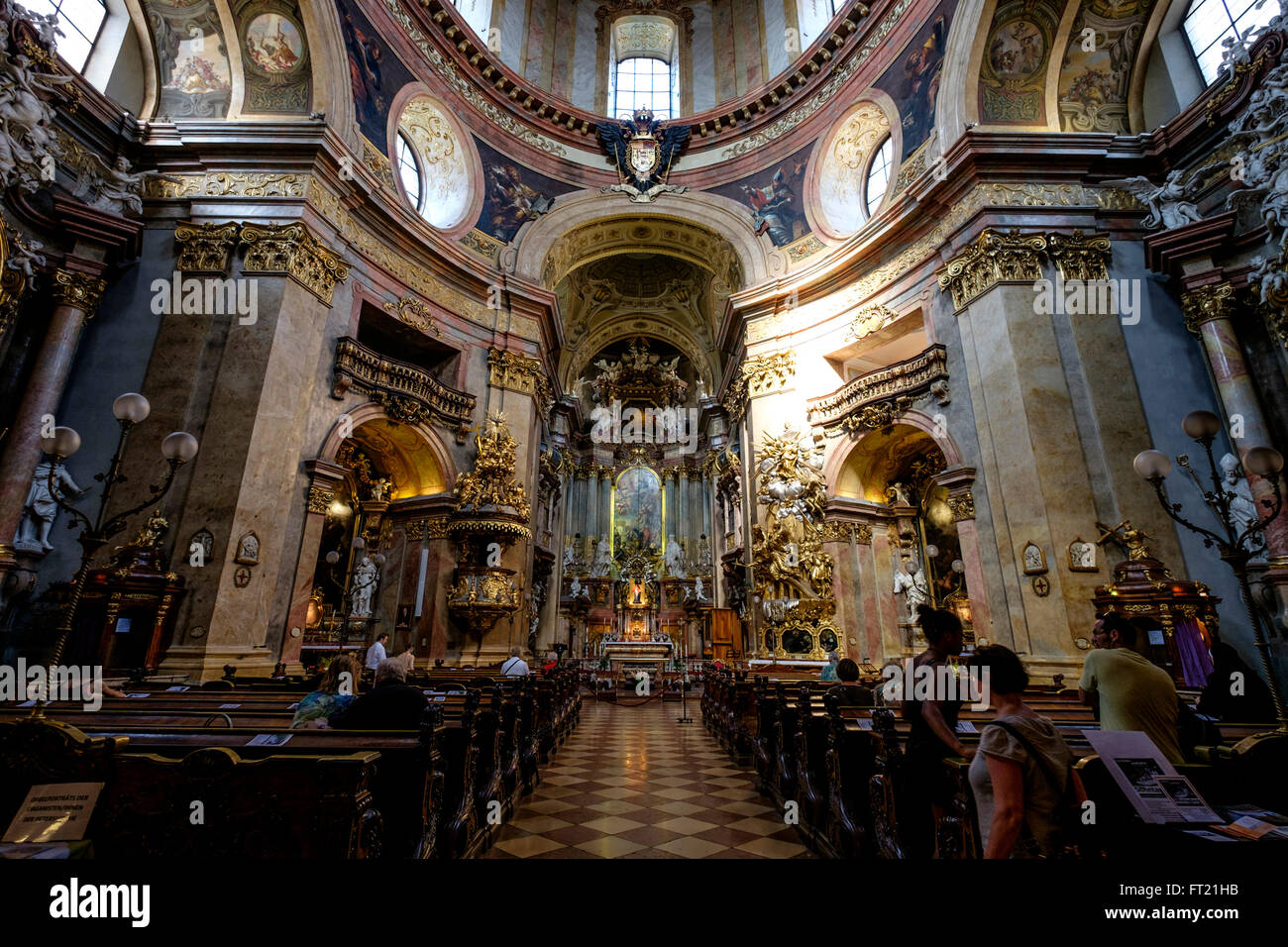 St peters church in vienna hi-res stock photography and images - Alamy
