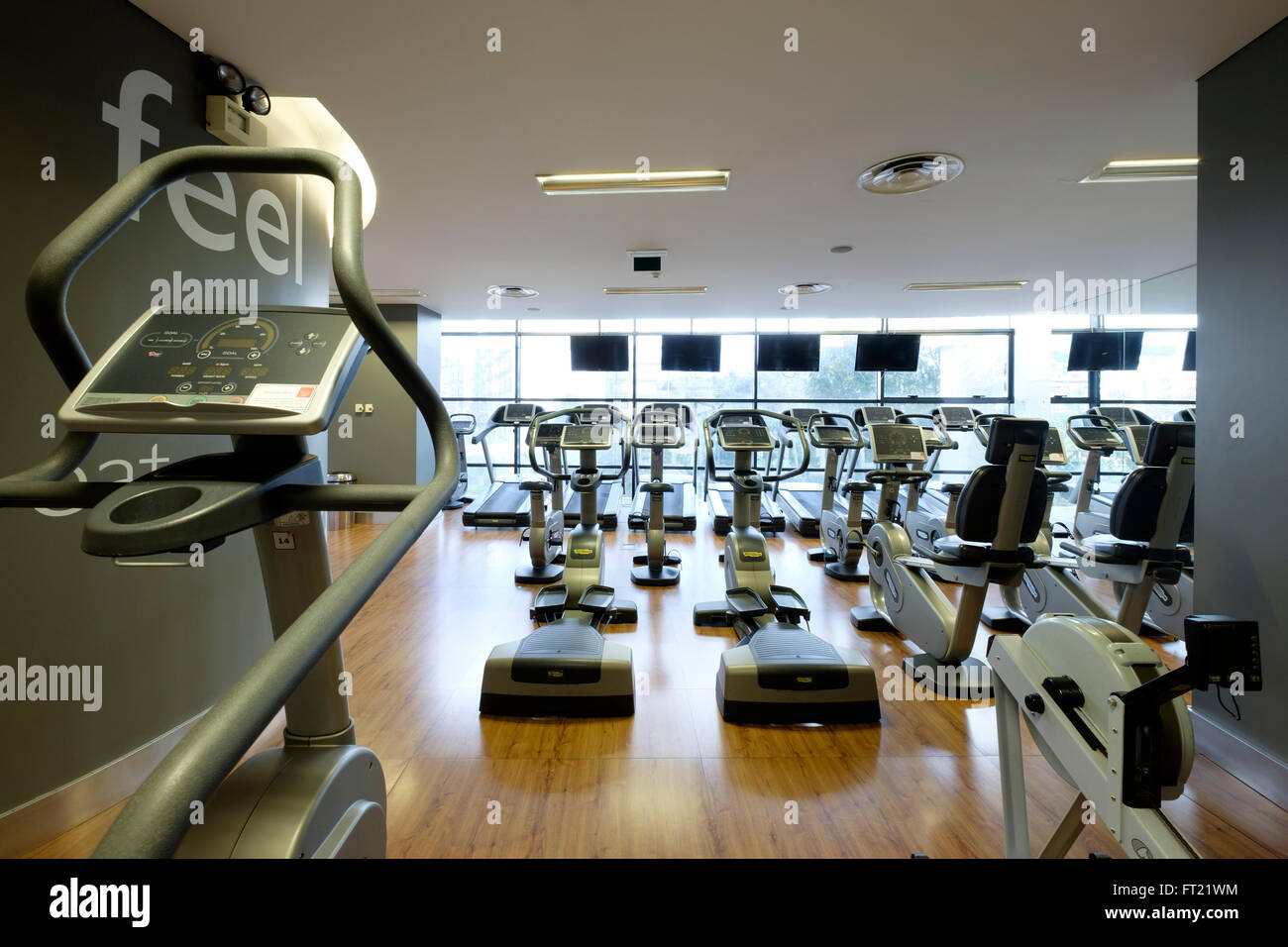Room indoor cycling machines hi-res stock photography and images - Alamy