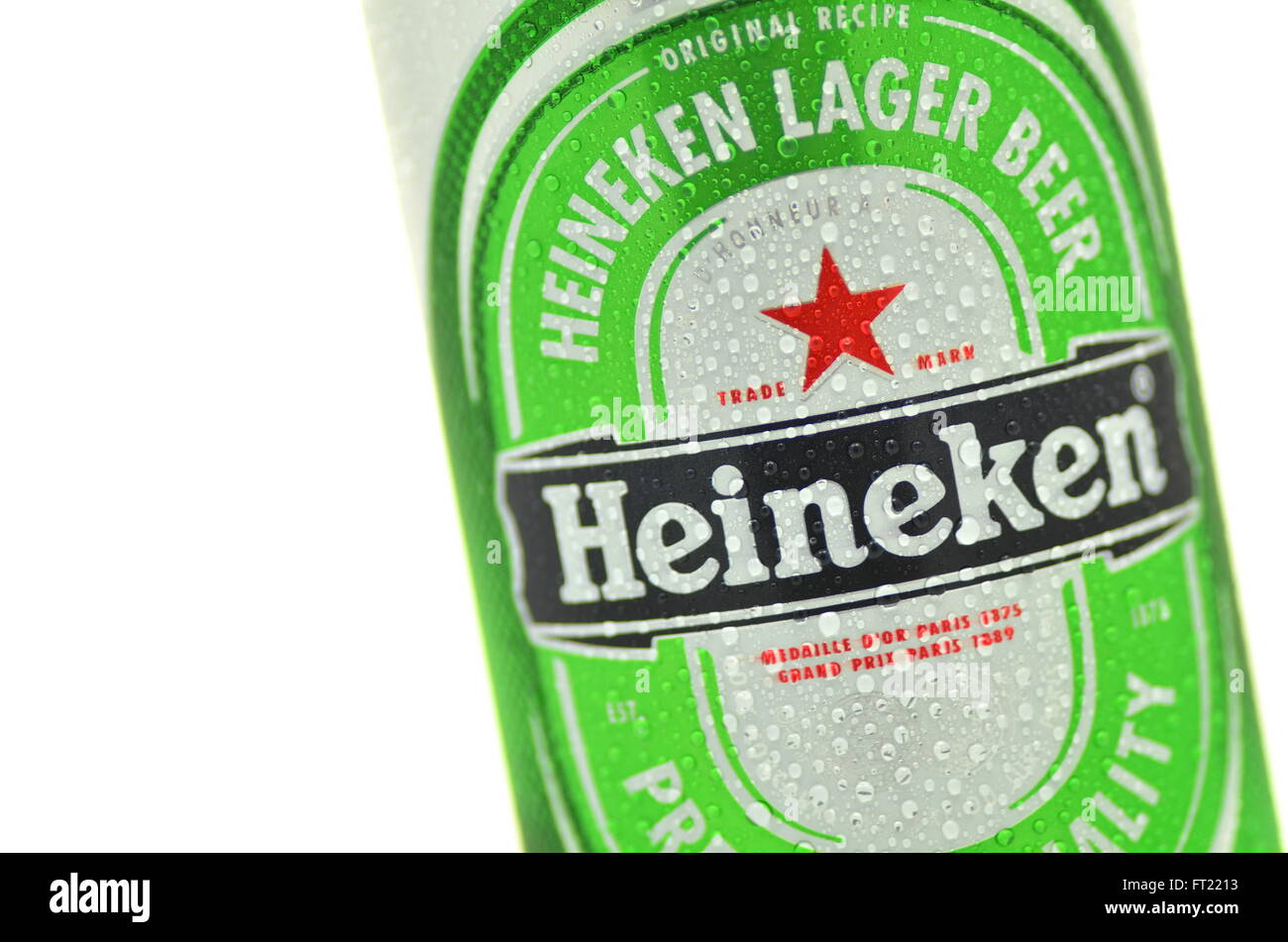 Heineken lager beer can hi-res stock photography and images - Alamy