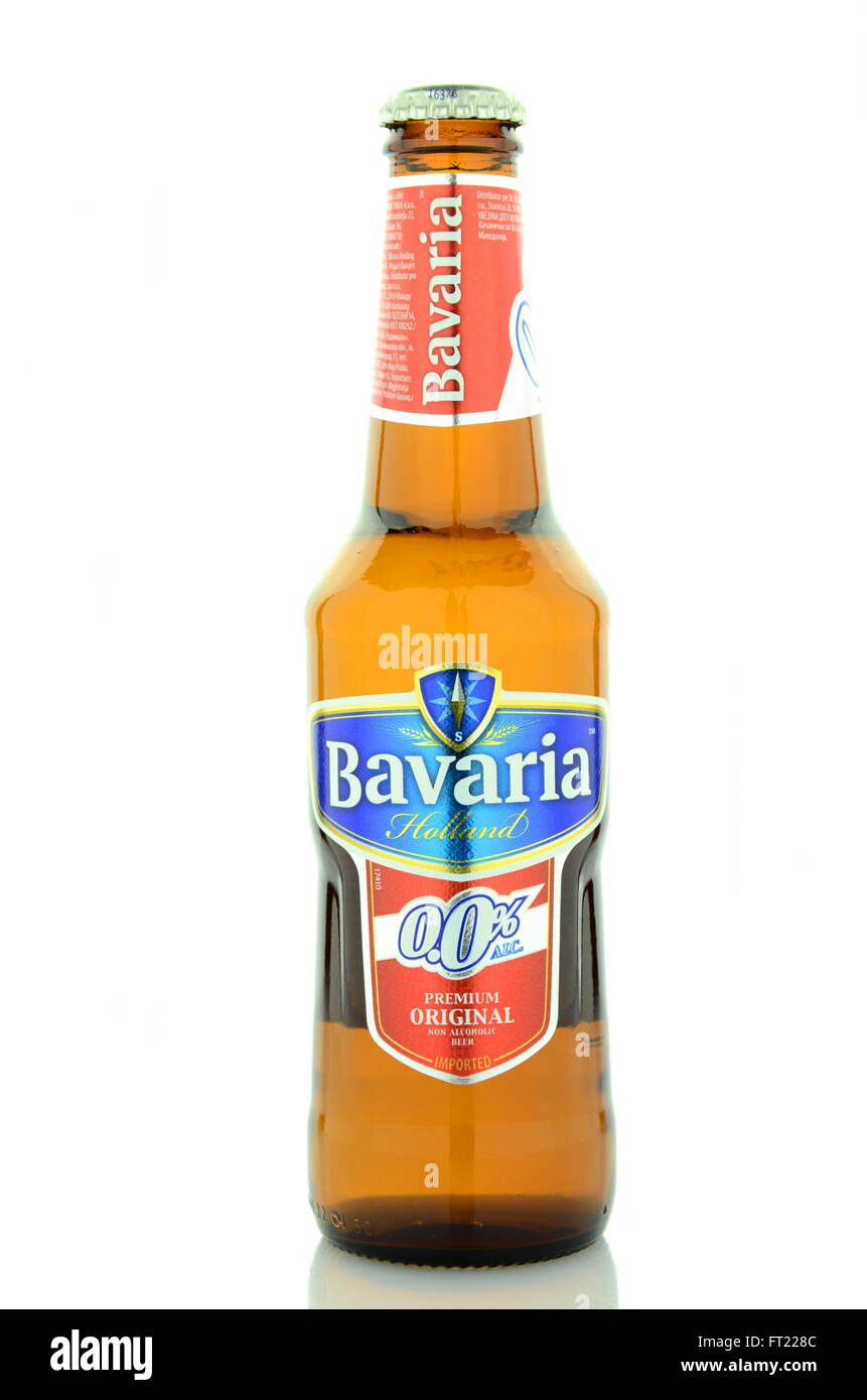 Bavaria beer isolated on white Stock Photo - Alamy