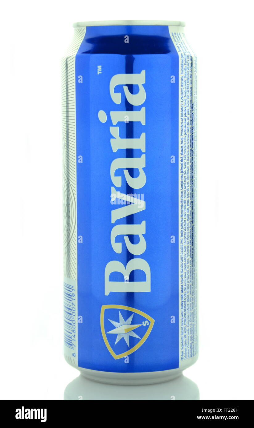 Bavaria beer isolated on white Stock Photo - Alamy