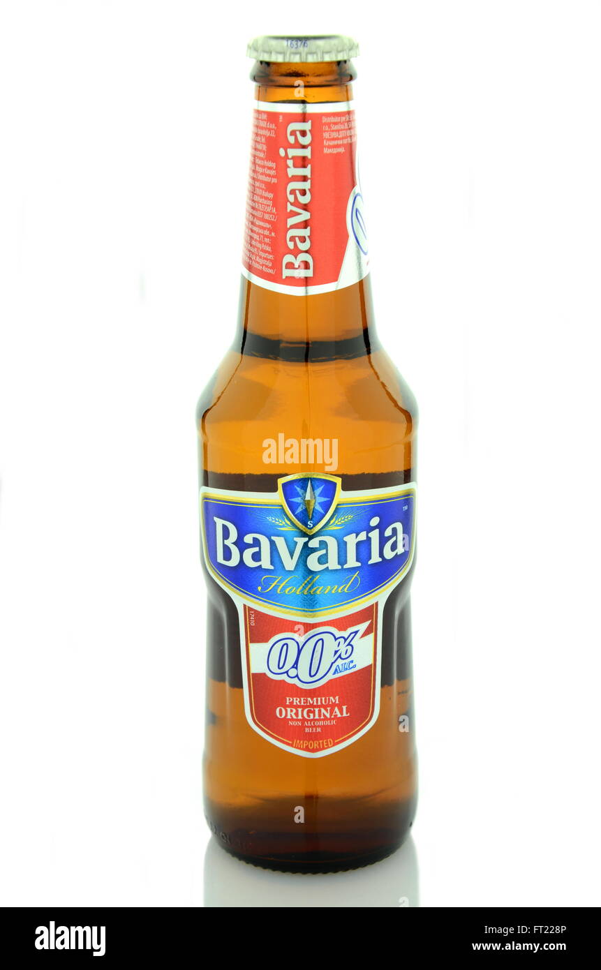 Bavaria beer isolated on white Stock Photo - Alamy