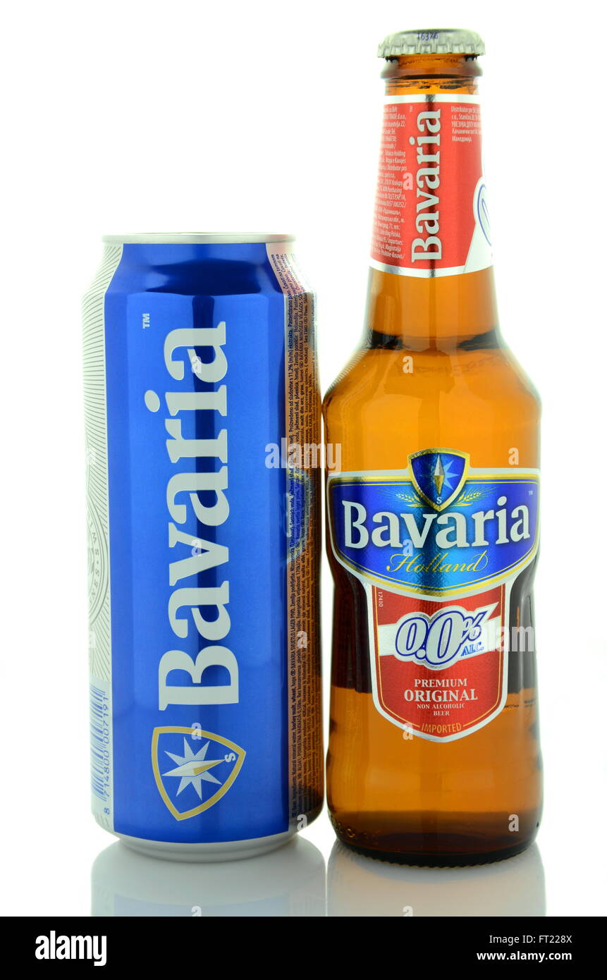 Bavaria beer isolated on white Stock Photo - Alamy