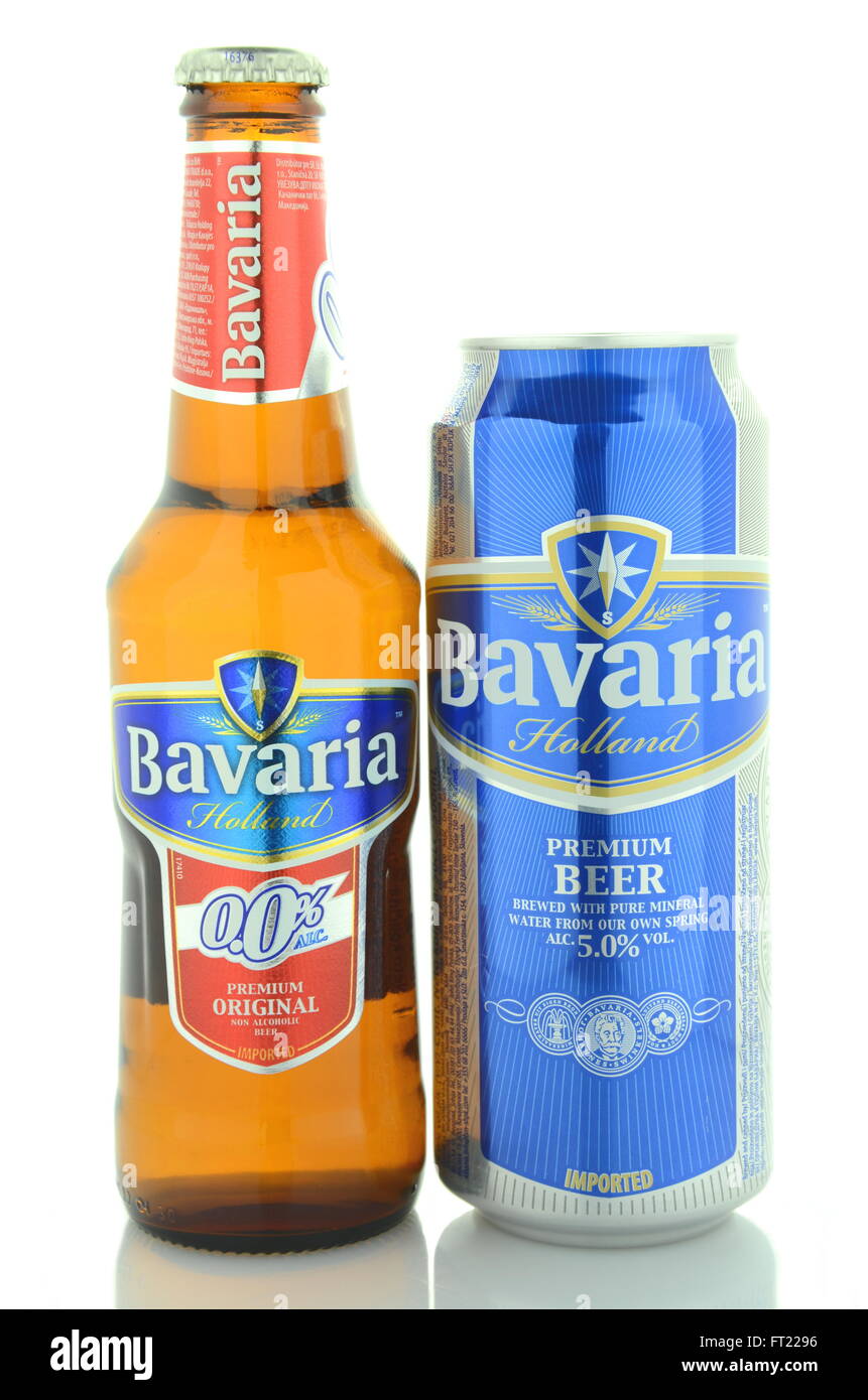 Bavaria beer isolated on white Stock Photo - Alamy
