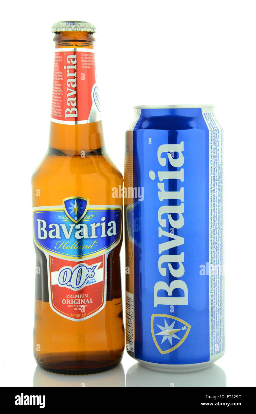 Bavaria beer isolated on white Stock Photo - Alamy
