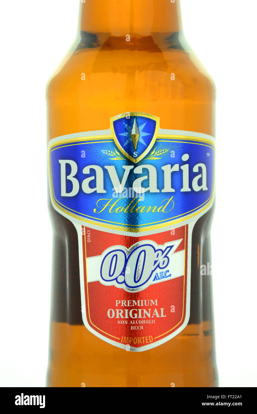 Bavaria beer isolated on white Stock Photo - Alamy