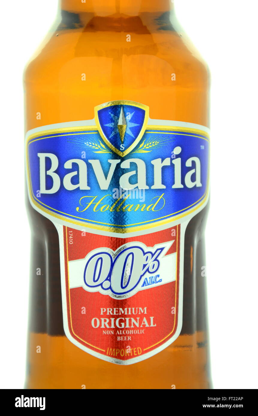 Bavaria beer isolated on white Stock Photo - Alamy