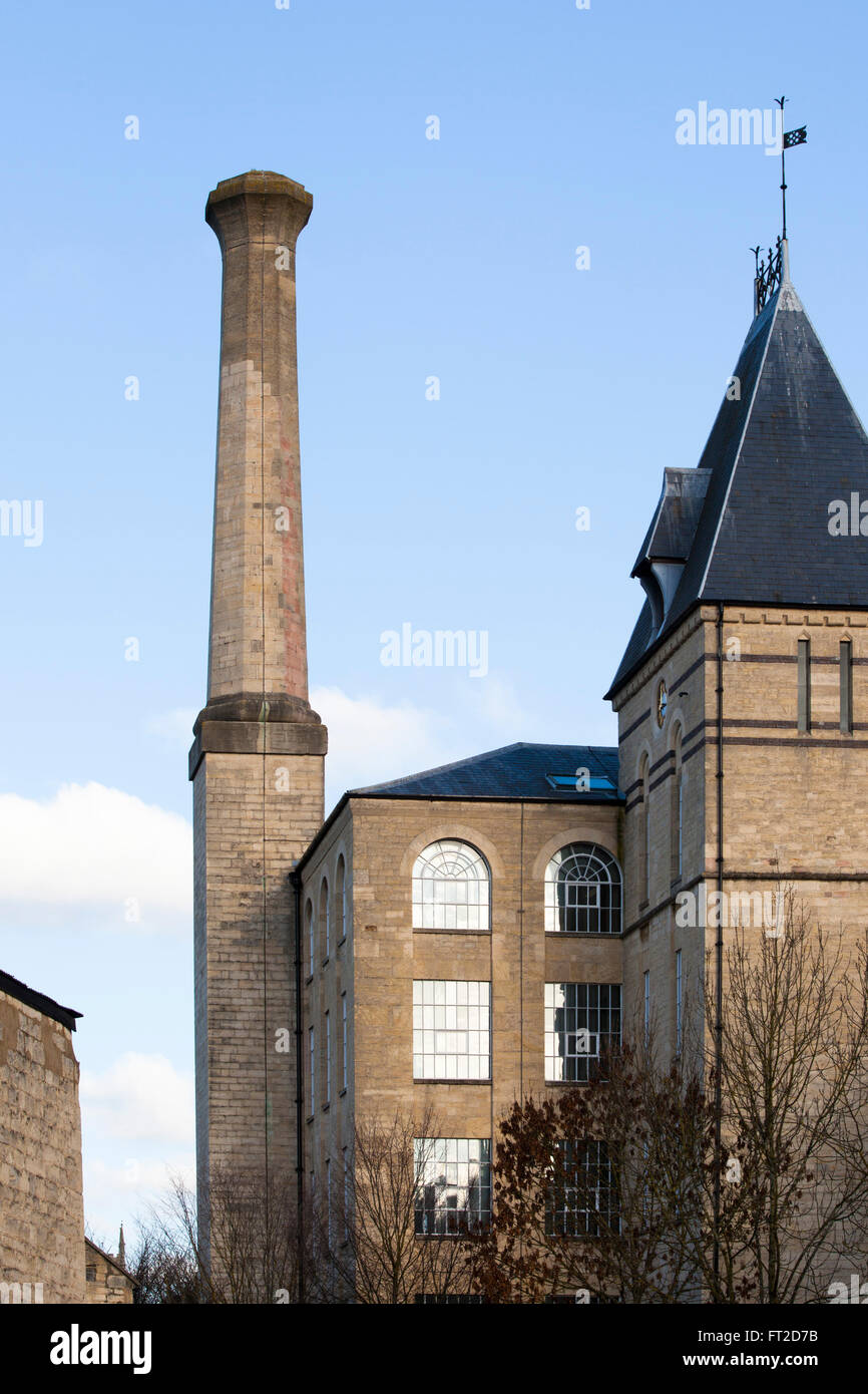 Stroud town in Gloucestershire. The old mill at Ebley - Ebley MIll now ...