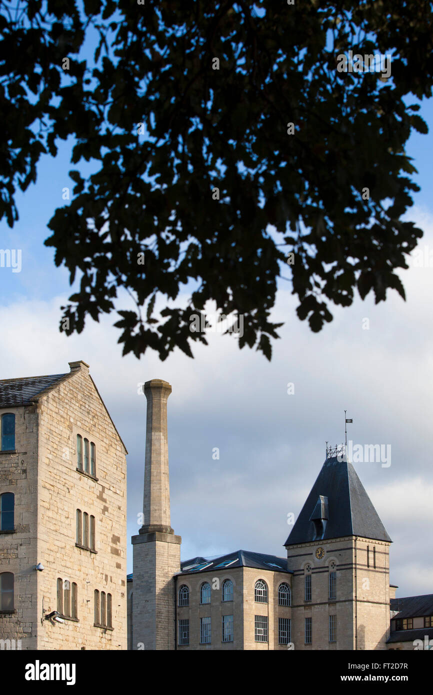 Stroud town in Gloucestershire. The old mill at Ebley - Ebley MIll now ...