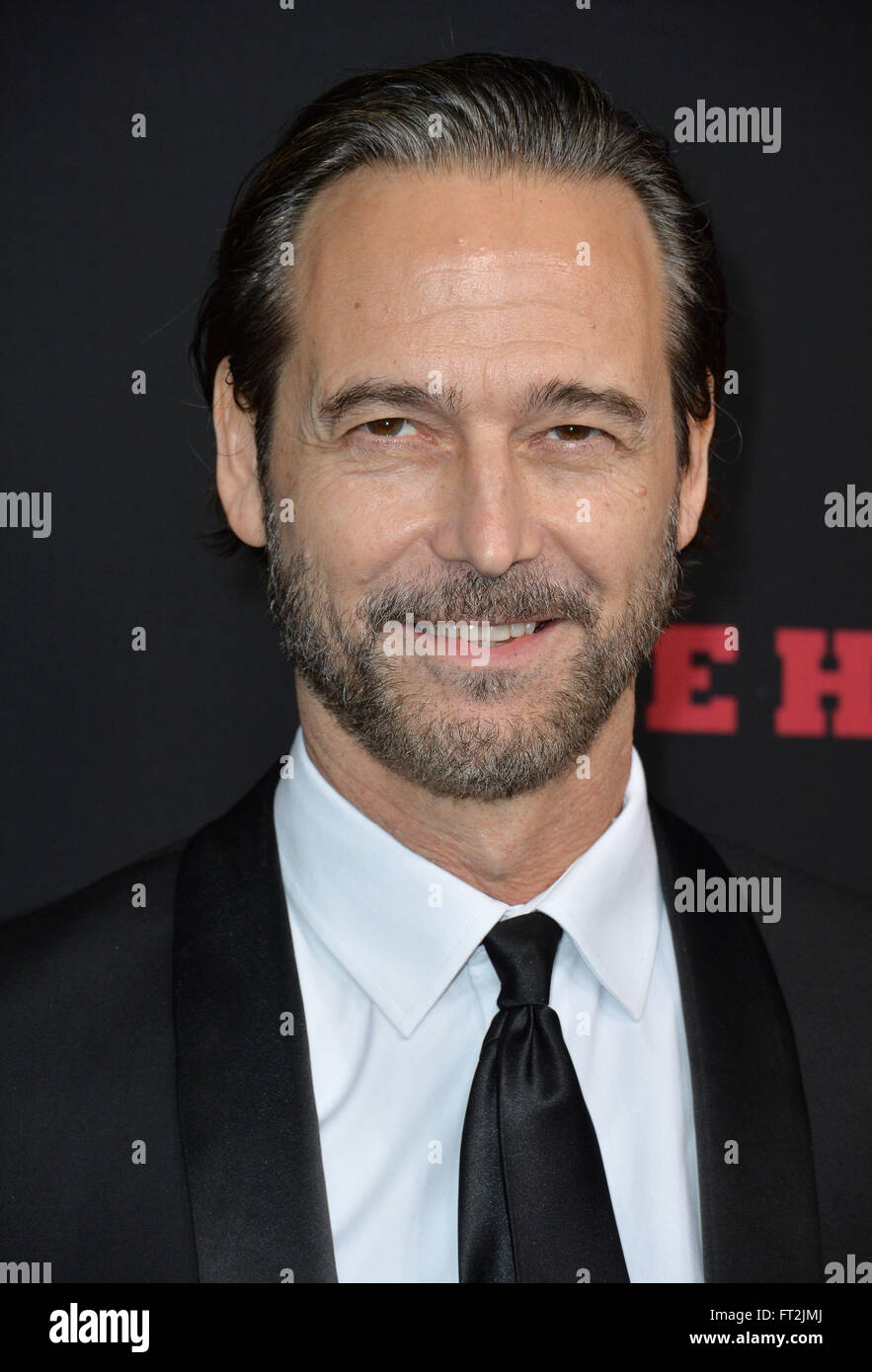 LOS ANGELES, CA - DECEMBER 7, 2015: Actor Craig Stark at the world premiere of Quentin Tarantino ...