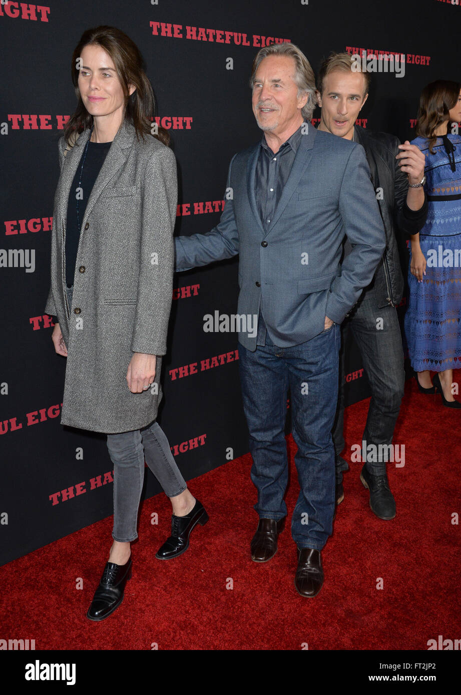 LOS ANGELES, CA - DECEMBER 7, 2015: Actor Don Johnson & wife Kelley ...