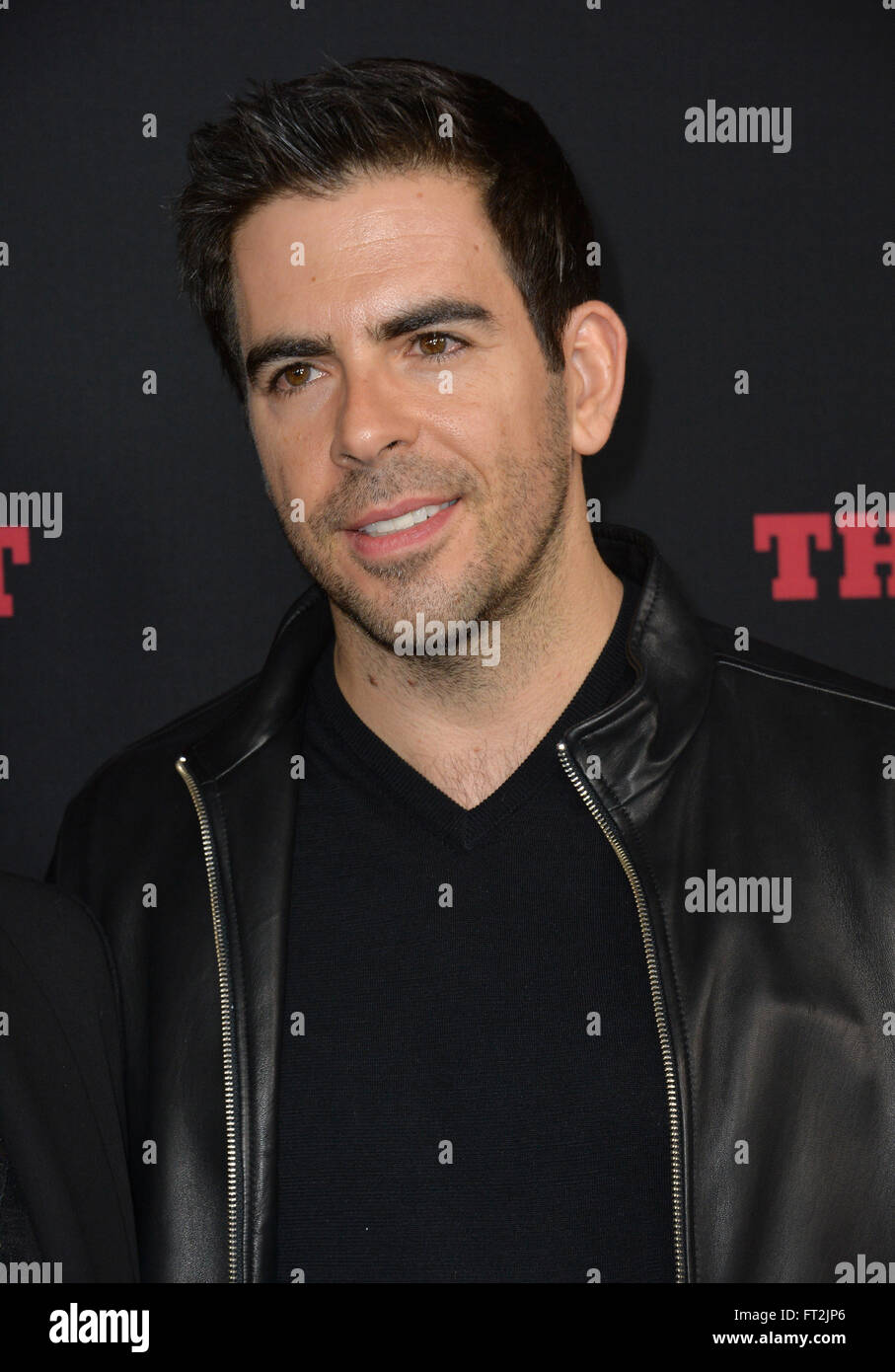 LOS ANGELES, CA - DECEMBER 7, 2015: Actor Eli Roth at the world ...