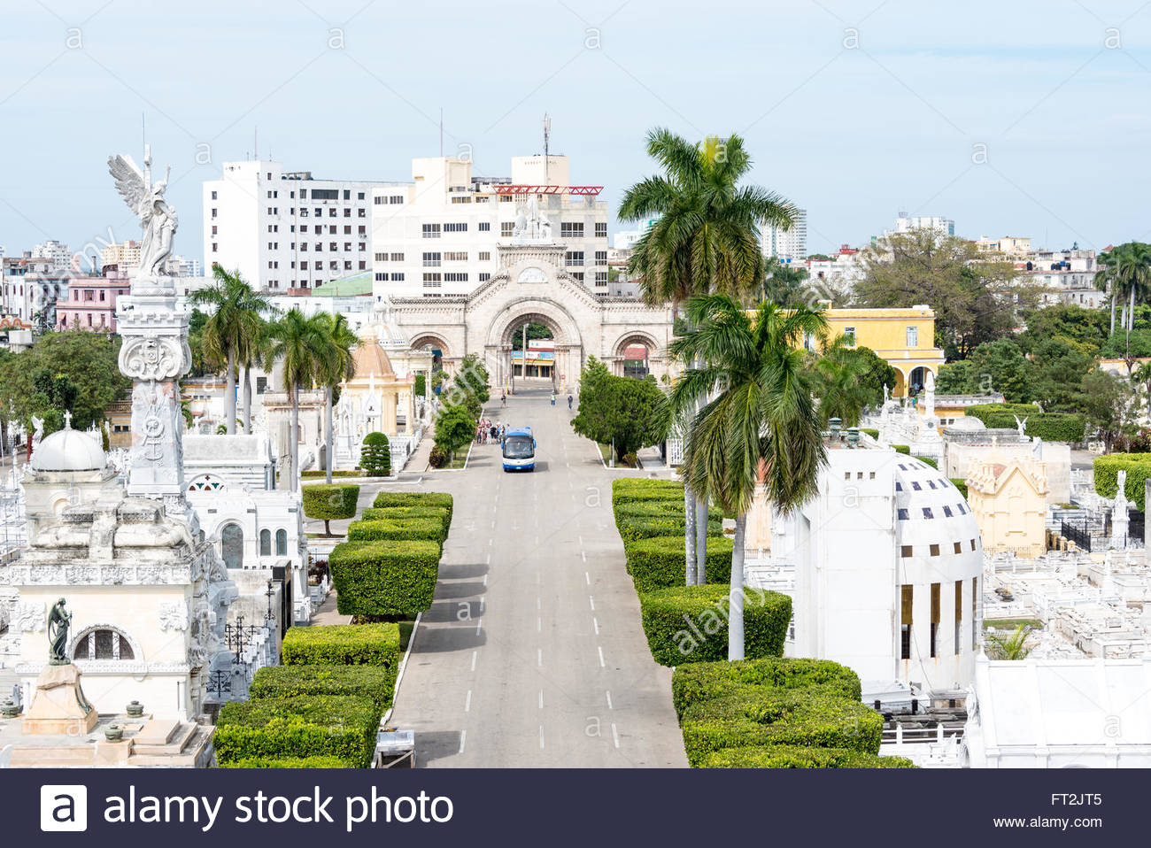Entrance Colon Cemetery Havana Stock Photos & Entrance Colon Cemetery ...