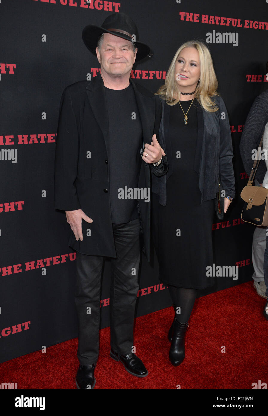 LOS ANGELES, CA - DECEMBER 7, 2015: Micky Dolenz & wife Donna Quinter ...