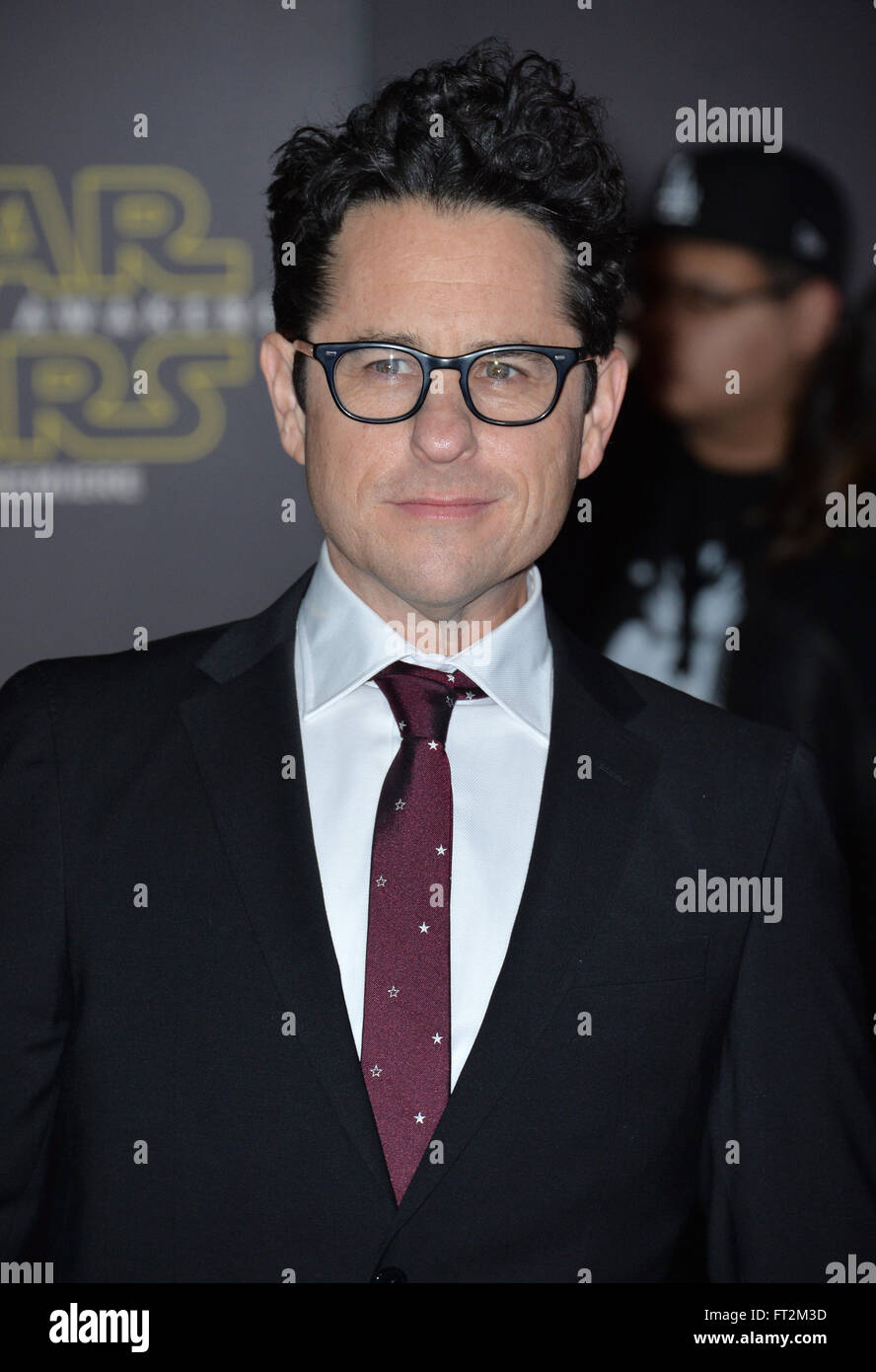 LOS ANGELES, CA - DECEMBER 14, 2015: Director J.J. Abrams at the world ...