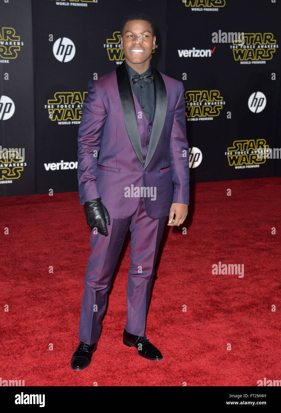 LOS ANGELES, CA - DECEMBER 14, 2015: Actor John Boyega at the world ...