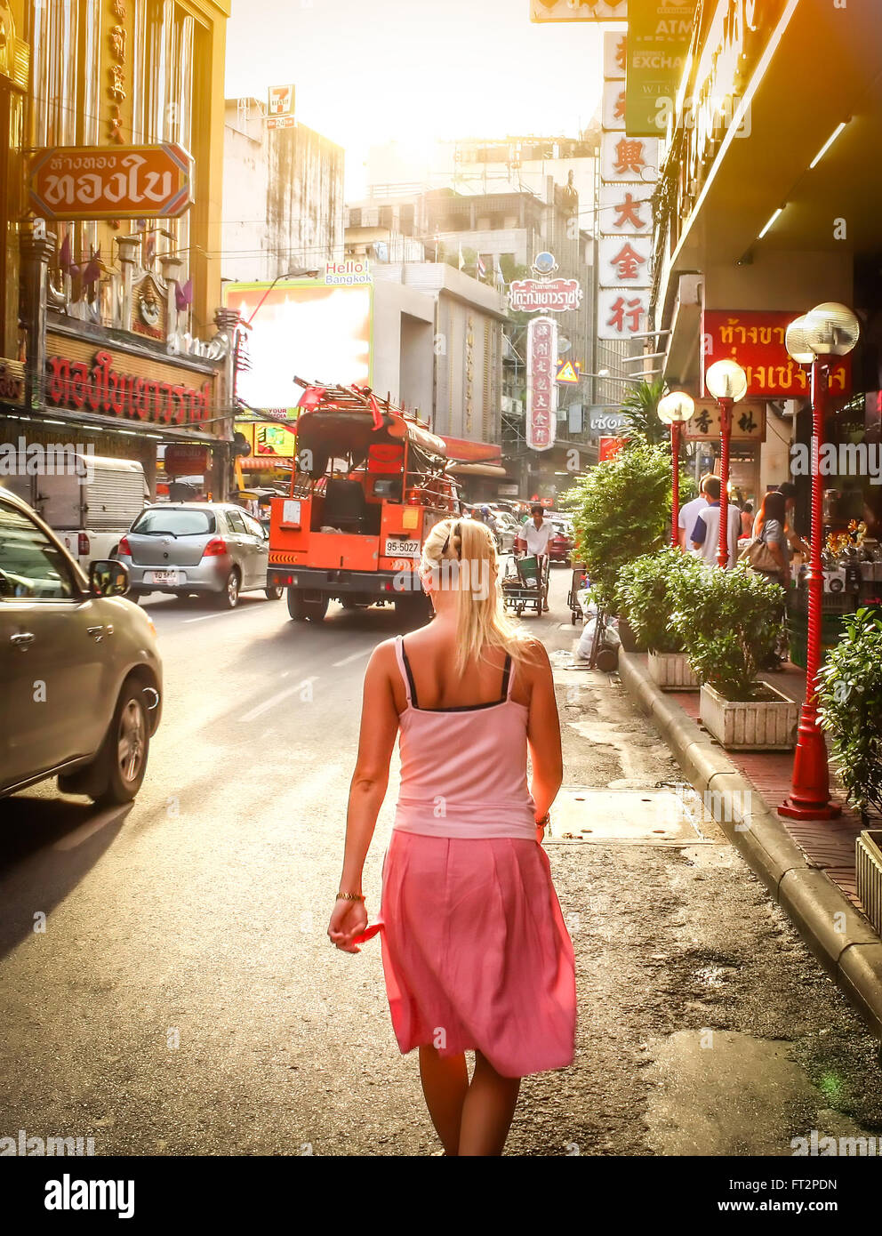 People walking around street hi-res stock photography and images - Alamy