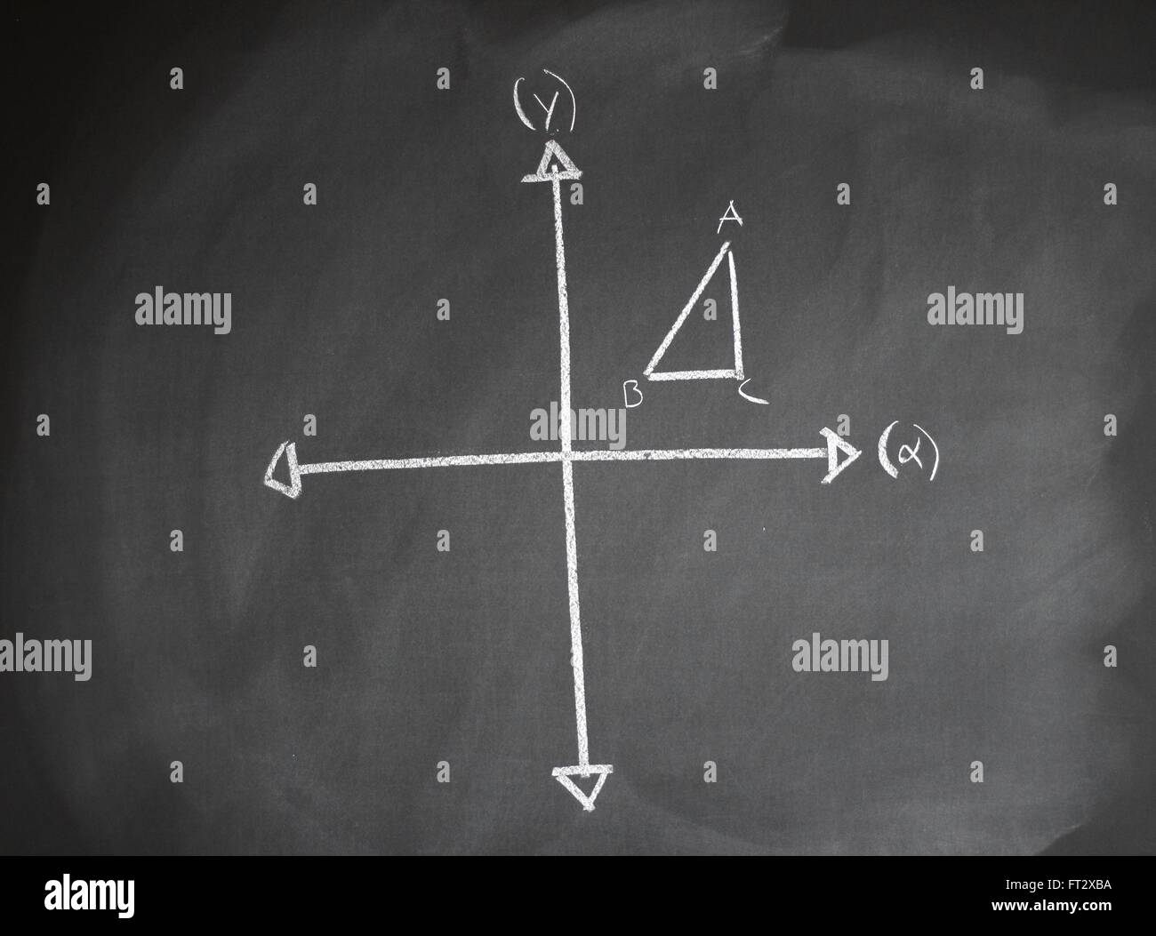 Mathematics on a blackboard Stock Photo - Alamy