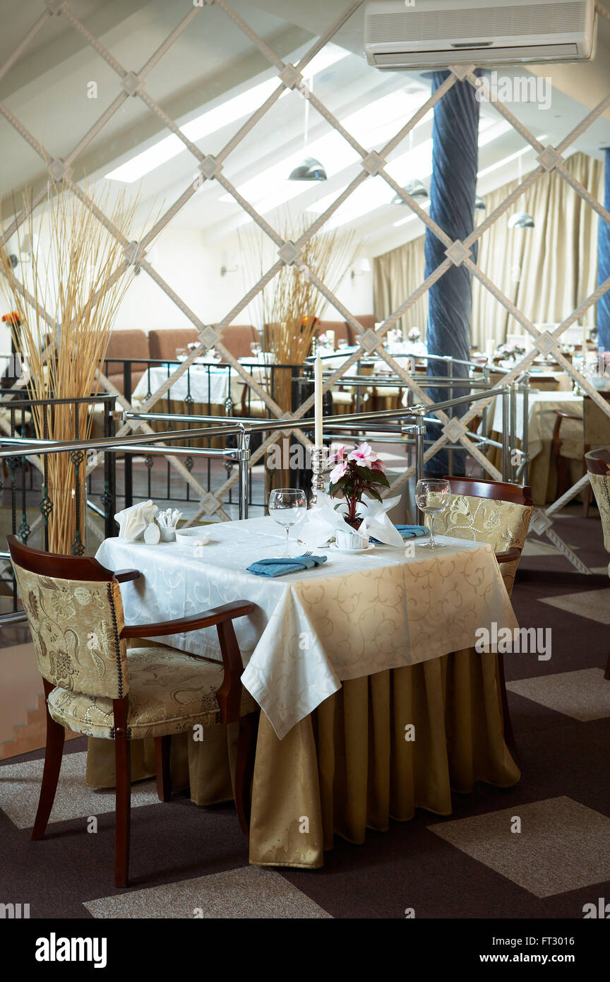 Beautiful and luxurious restaurant in modern hotel Stock Photo - Alamy