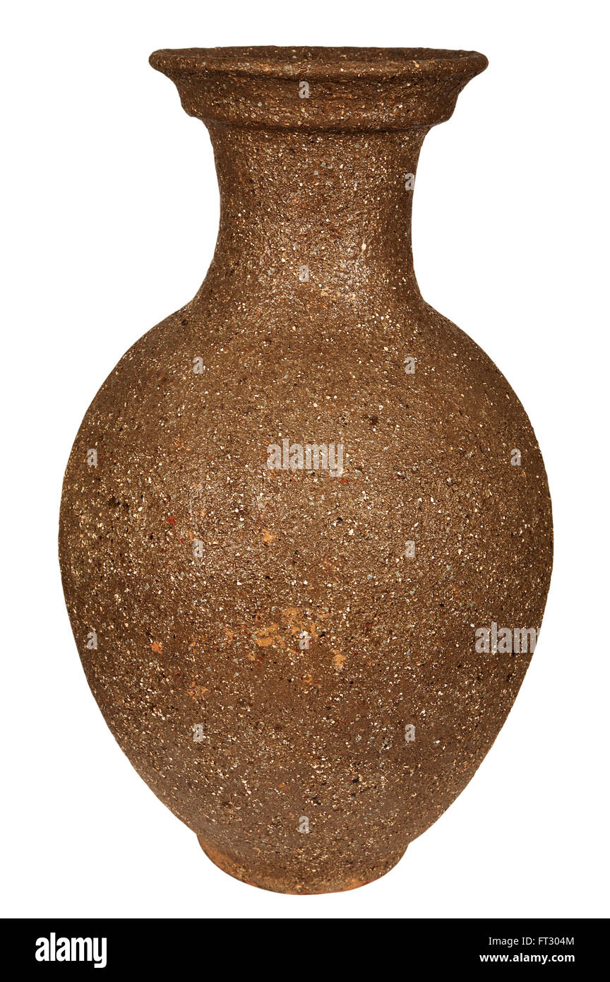 Beautiful ancient vase on a white background Stock Photo - Alamy