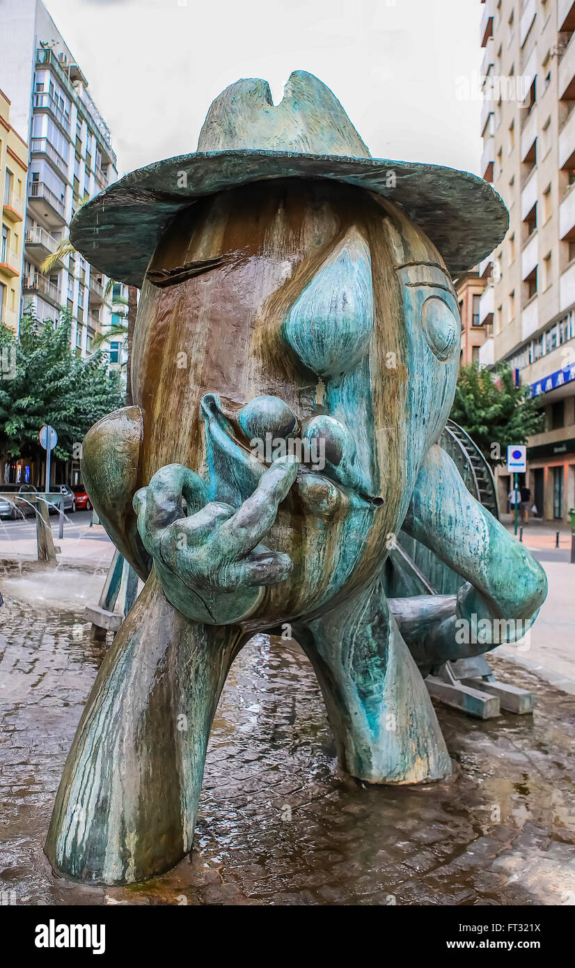 Metal sculpture, Spain Stock Photo - Alamy