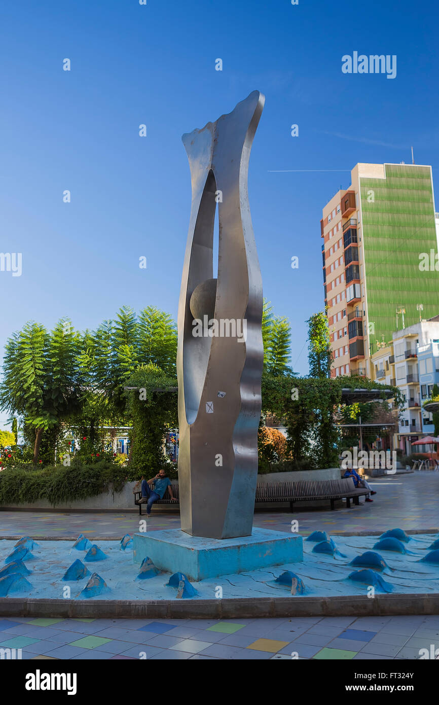 Metal sculpture, Spain Stock Photo - Alamy